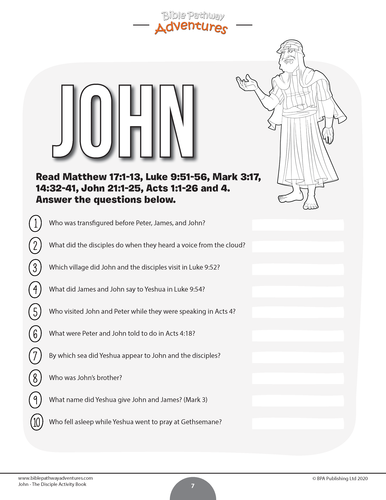 John: The Disciple Activity Book | Teaching Resources