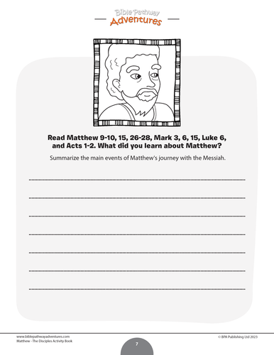 Matthew: The Disciple Activity Book | Teaching Resources