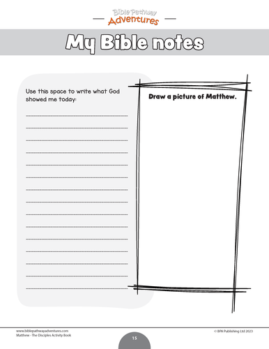 Matthew: The Disciple Activity Book | Teaching Resources