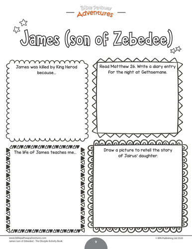 James (son of Zebedee): The Disciple Activity Book | Teaching Resources