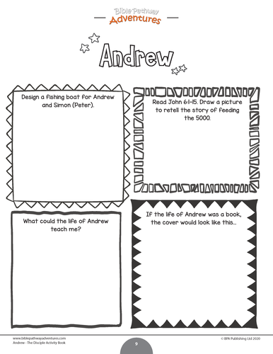 Andrew: The Disciple Activity Book | Teaching Resources
