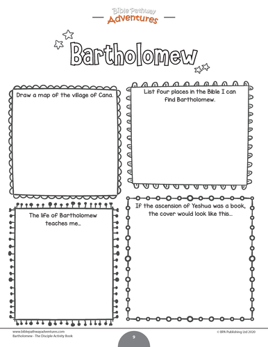 Bartholomew: The Disciple Activity Book | Teaching Resources