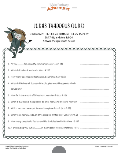 Jude: The Disciple Activity Book | Teaching Resources