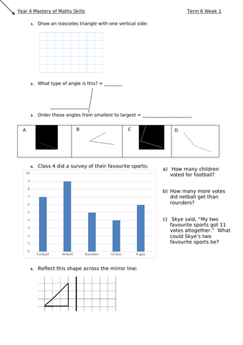 Year 4 Maths Mastery + answers. Summer terms 5 + 6 | Teaching Resources