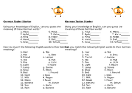 KS3 German Taster Lesson | Teaching Resources