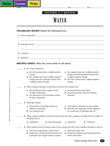 1.1 - Water, Polarity, and Properties of Water (IAL Biology - Edexcel ...