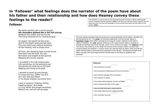 AQA English Literature Unseen Poetry Q2 | Teaching Resources AQA English Literature Unseen Poetry Q2 | Teaching Resources