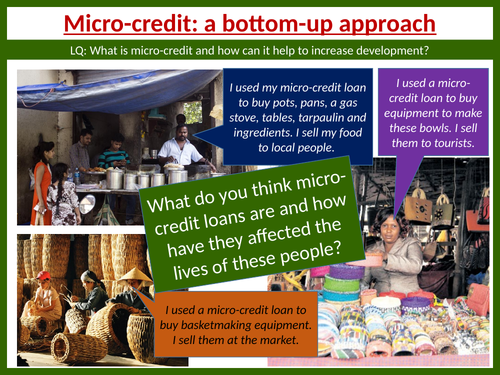 Development: 16. Microfinance | Teaching Resources