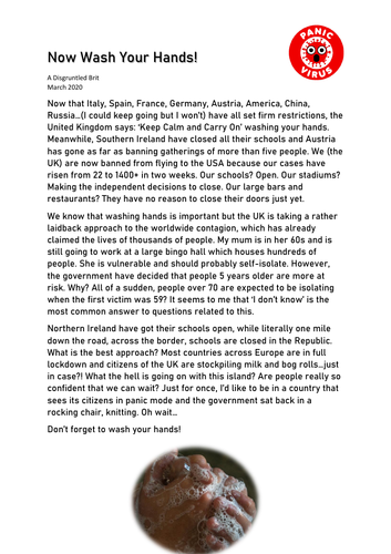 New Functional Skills English - Reading Revise/Assess - Now Wash Your ...