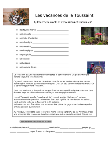 work pack French holidays and celebrations | Teaching Resources