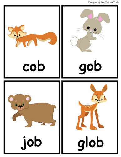 Short -o- sorting game (Forest Animals) | Teaching Resources