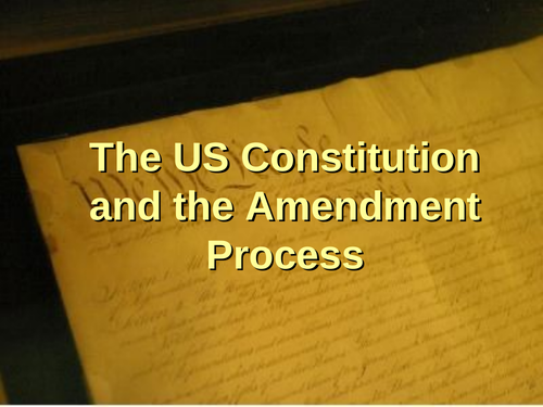 Constitutional Principles of the US Political System | Teaching Resources