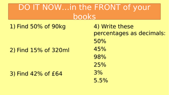 Percentage Increase and Decrease with a calculator | Teaching Resources