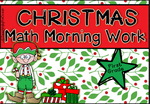 Christmas First Grade Math Morning Work | Teaching Resources