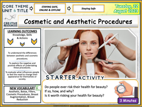 Aesthetic + Cosmetic procedures - Plastic Surgery | Teaching Resources