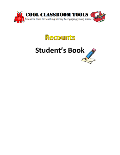 Writing Recounts English Workbook for Primary Literacy and ESL Students ...