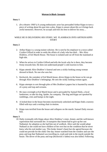 GCSE DRAMA: The Woman in Black: Live Theatre: Section B- | Teaching ...