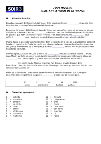 France 1940-1945 Life in Occupied France | Teaching Resources