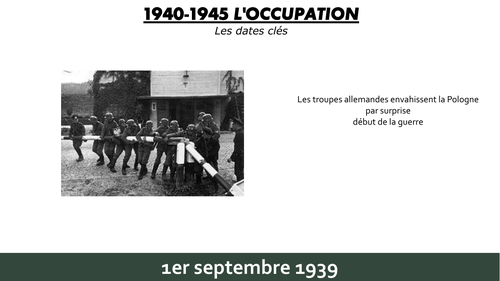 France 1940-1945 Life in Occupied France | Teaching Resources