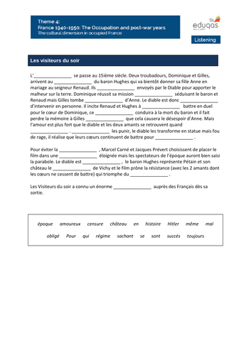 France 1940-1945 The Cultural Dimension in Occupied France | Teaching ...
