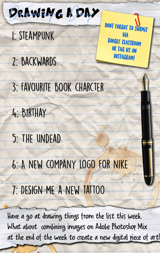 Weekly Drawing Challenges | Teaching Resources