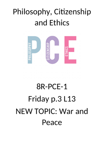 KS3 Full Booklet Yr 8 - War and Peace | Teaching Resources