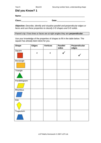 Year 6 Maths Homework Pack (46 sheets) including answers | Teaching ...