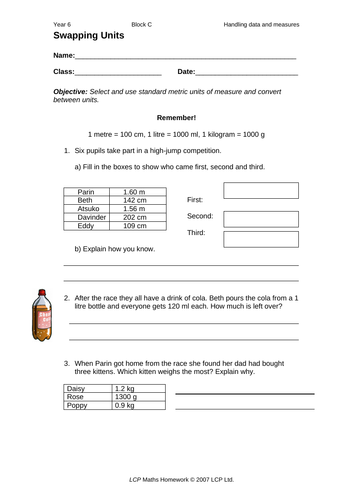 Year 6 Maths Homework Pack (46 sheets) including answers | Teaching ...