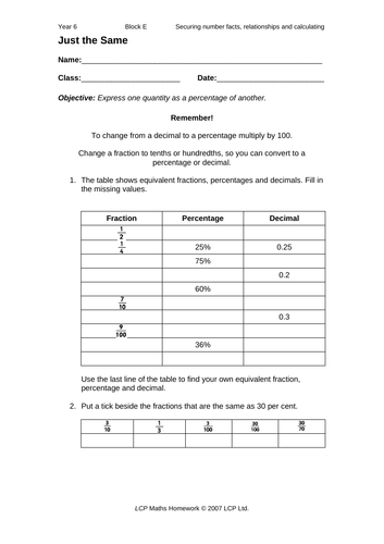 Year 6 Maths Homework Pack (46 sheets) including answers | Teaching ...