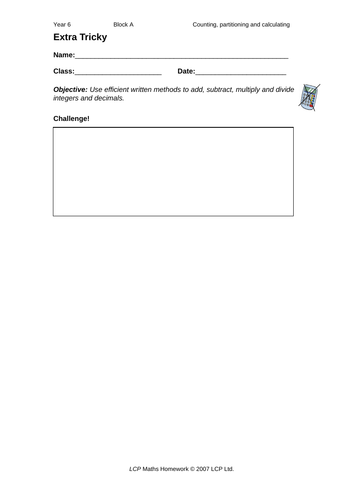 Year 6 Maths Homework Pack (46 sheets) including answers | Teaching ...