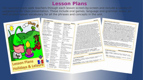 PRIMARY FRENCH UNIT YEAR 3+/GRADE 2+: HOLIDAYS & LEISURE | Teaching ...