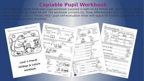 PRIMARY FRENCH UNIT YEAR 3+/GRADE 2+: HOLIDAYS & LEISURE | Teaching ...