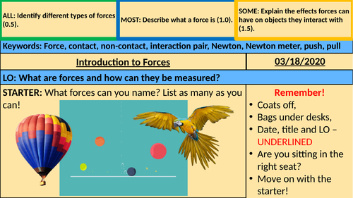 Introduction to Forces | Teaching Resources