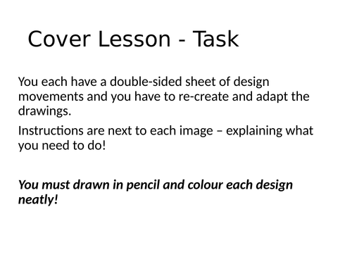 Design Technology Assorted Cover Sheets | Teaching Resources