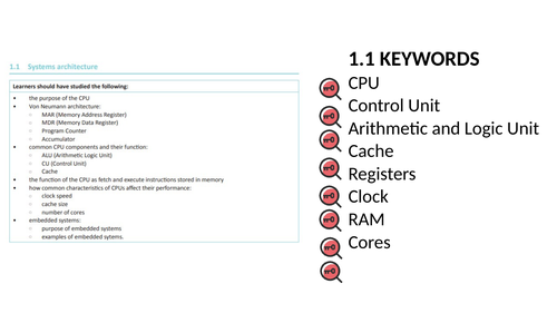 1.1 System Architecture Revision Notes and Exam Style Questions (OCR ...