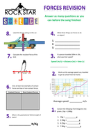 Forces Revision Worksheet KS3 | Teaching Resources