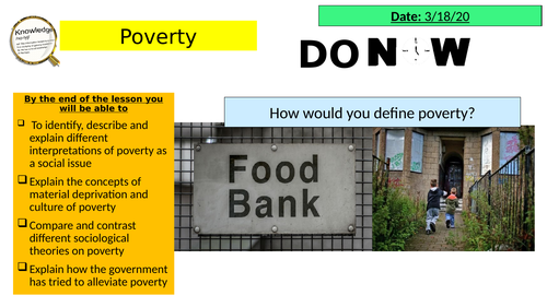 AQA GCSE Sociology Social stratification - Poverty | Teaching Resources AQA GCSE Sociology Social stratification - Poverty | Teaching Resources