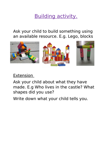 EYFS KS1 HOME LEARNING ACTIVITIES | Teaching Resources