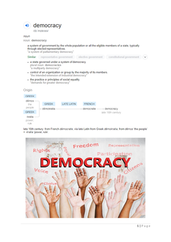Devising Theatre Stimuli Pack - Democracy - Images, Articles, Quotes ...
