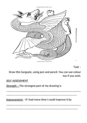 Gargoyles in Art KS3 (9 worksheets!) | Teaching Resources