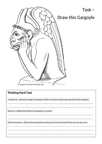 Gargoyles in Art KS3 (9 worksheets!) | Teaching Resources