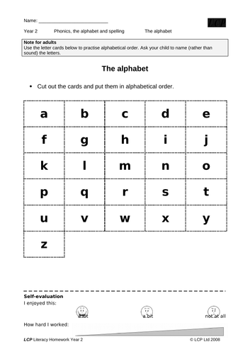 Year 2 English/Literacy Home Learning Mini Pack (16 sheets) includes ...