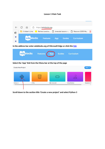 Python Turtle through EduBlocks | Teaching Resources