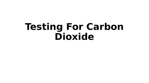 Limewater: Test for Carbon Dioxide (CO2) | Teaching Resources