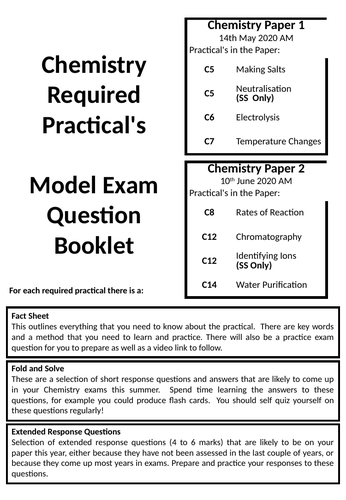 AQA GCSE Chemistry Required Practicals | Teaching Resources