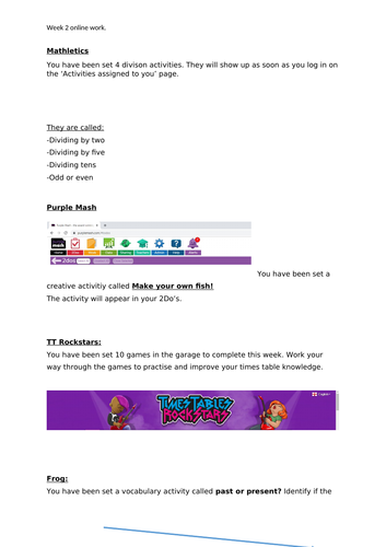 Year 2 - 3 weeks worth of Home Learning - Covid-19 | Teaching Resources