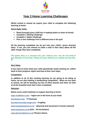 Year 2 - 3 weeks worth of Home Learning - Covid-19 | Teaching Resources