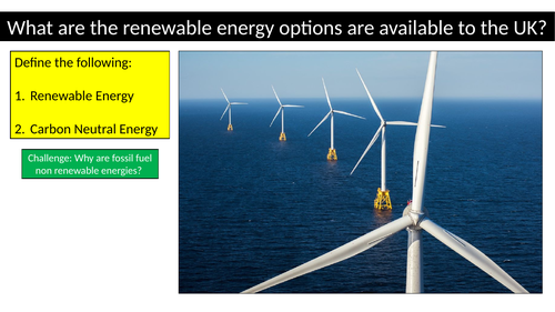 UK Energy | Teaching Resources