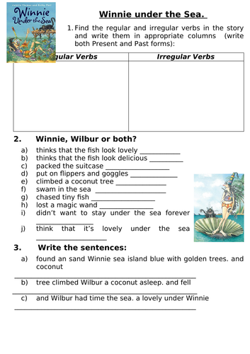 Winnie under the sea (worksheet) | Teaching Resources
