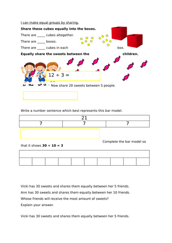 Year 2 Multiplication and Division Pack | Teaching Resources